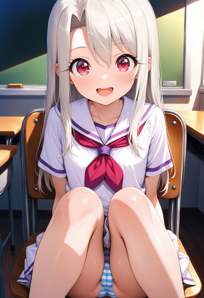 イリヤ × セーラー服(半袖) × 教室 × パンチラ - マリスさんのイラスト作品 - アイス(Ai.s)