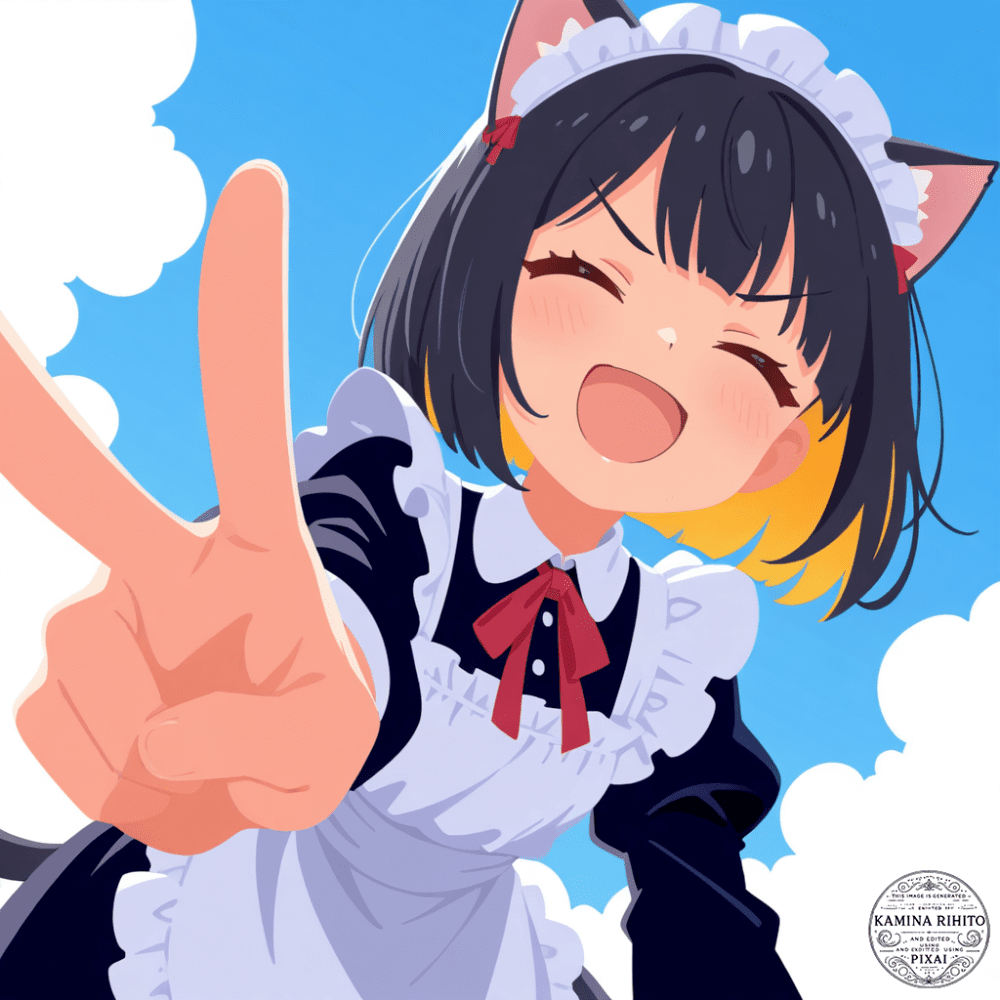 黒猫ちゃん - カミナリヒトさんのイラスト作品 - アイス(Ai.s)